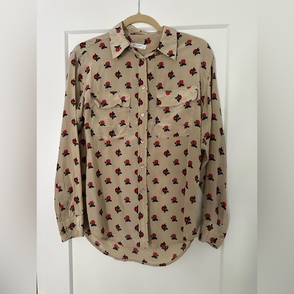 Equipment | Tops | Equipment Floral Silk Blouse | Poshmark